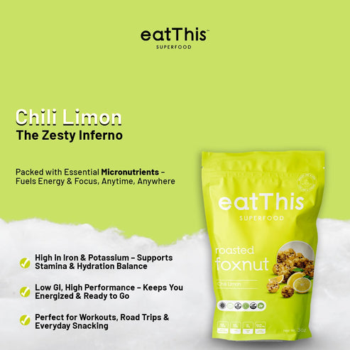 Buy Chili Limon Foxnuts / Makhana (3oz) - eatThis Superfood